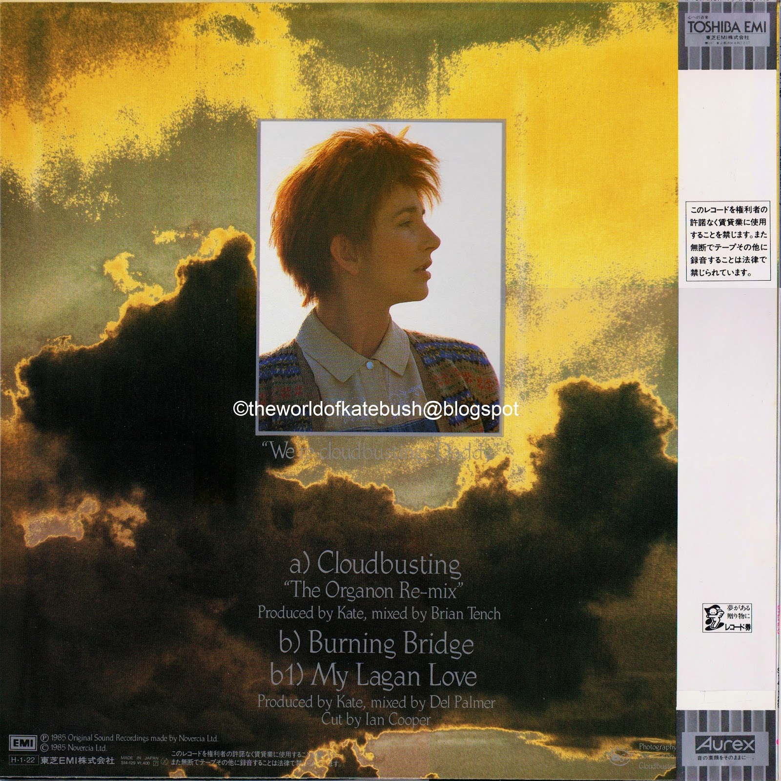 THE WORLD OF KATE BUSH: Cloudbusting - Japan 12" Single