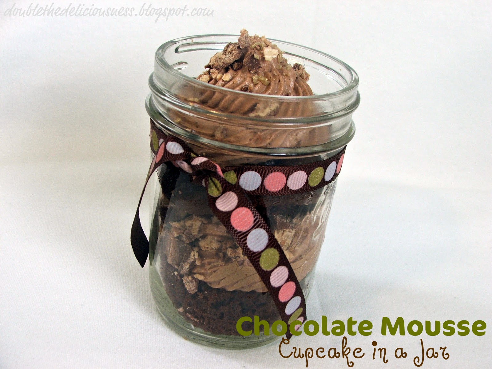 Double the Deliciousness: Chocolate Mousse Cupcake in a Jar