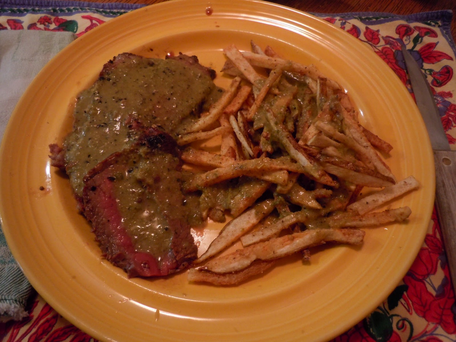 Work In Progress : L’Entrecote attempt with Cajun Pomme Frites