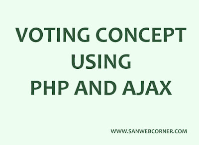 Voting concept using php and ajax