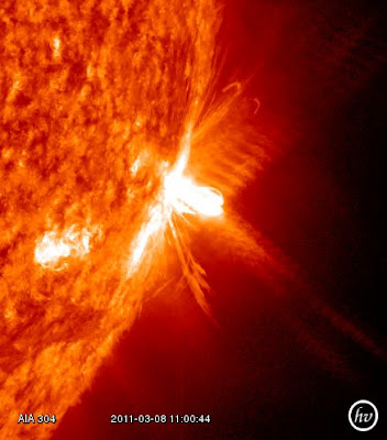 EL MUNDO DEL TIEMPO: IMPORTANTES ERUPCIONES SOLARES