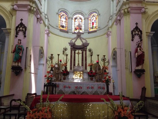French - built sacred Heart Church, Chandranagar, West Bengal - a ...