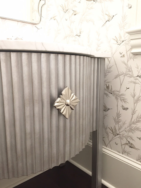 BEFORE AND AFTER POWDER ROOM AND FOYER - design indulgence