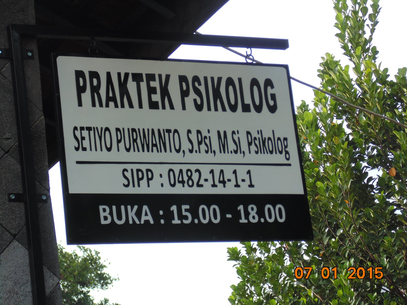 Praktek Psikolog Setiyo Purwanto Surakarta: Jenis Layanan dan biaya