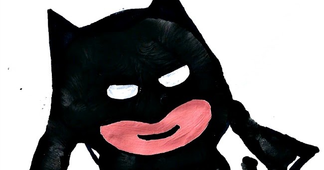 Batman Handprint - Messy Little Monster