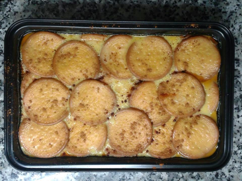 El Sabor de mi Cocina Casera: FLAN ROYAL CON GALLETAS Y CANELA.