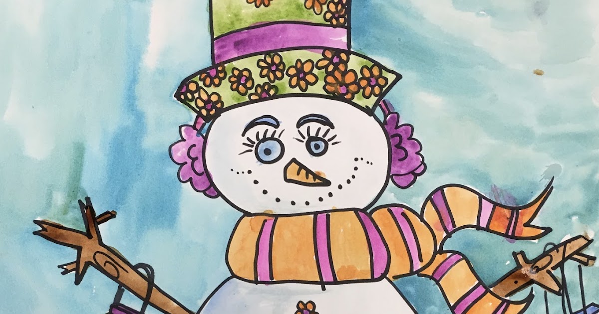 Art Room Blog: Working Snowman...and Snow-woman
