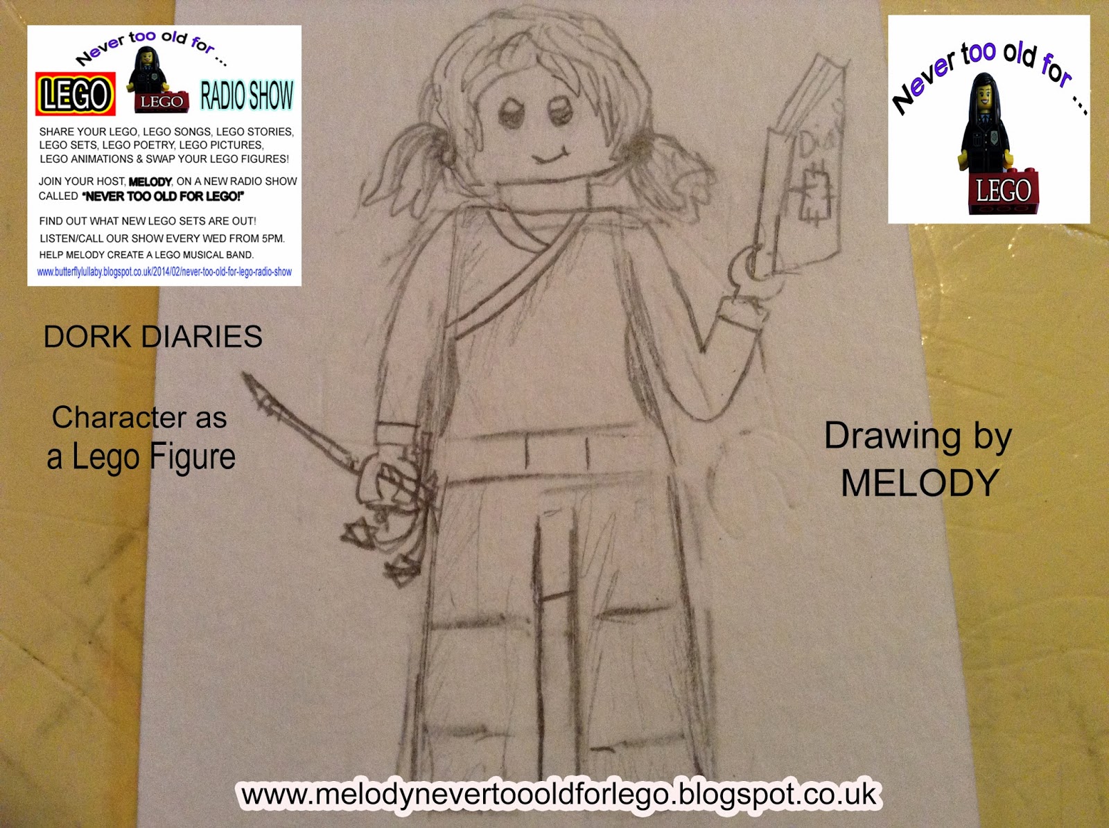 Never too old for Lego : Lego Mini Figure Dork Diaries