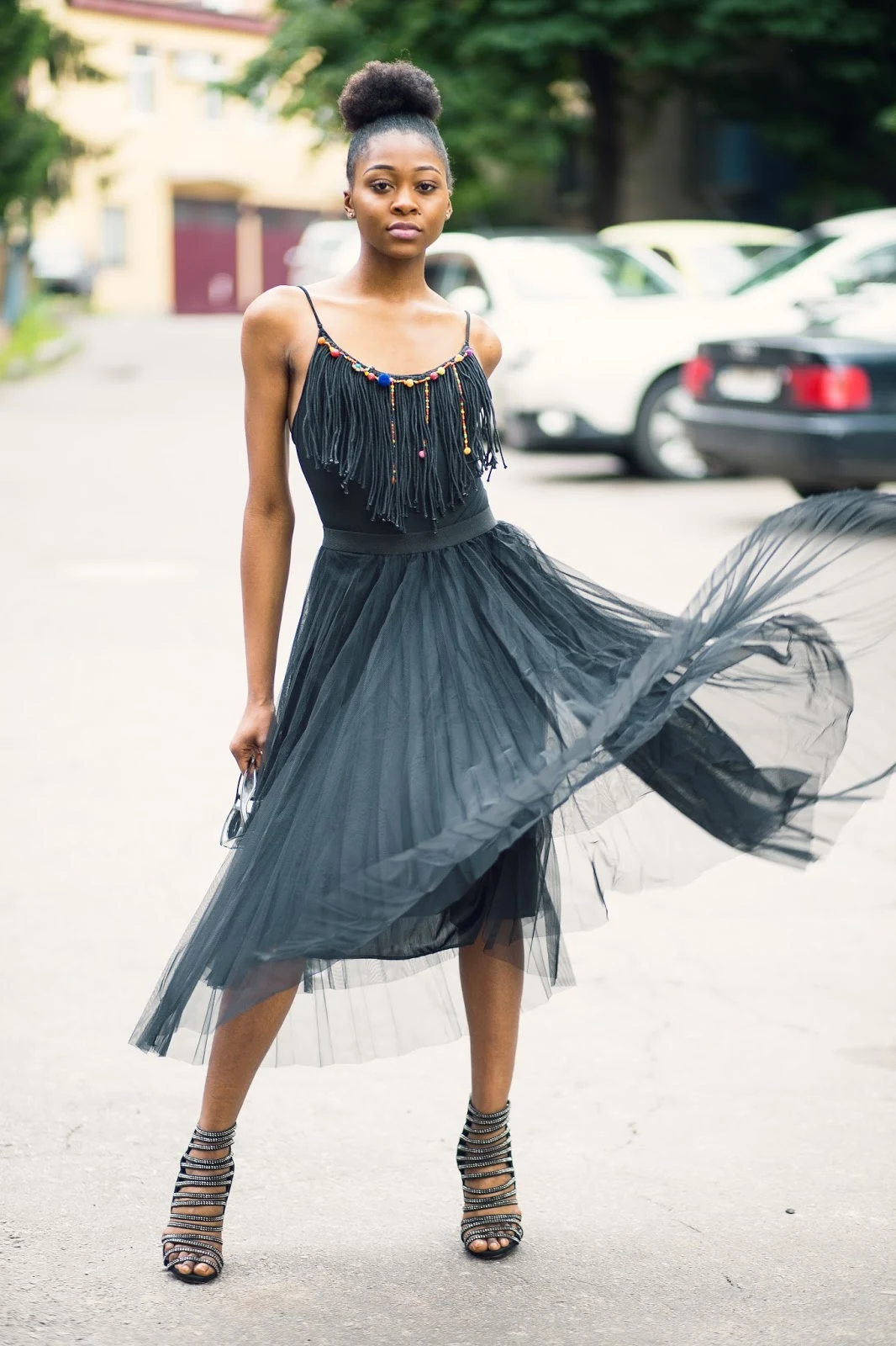 ALL BLACK OUTFIT : PLEATED TUTU SKIRT | Melody Jacob