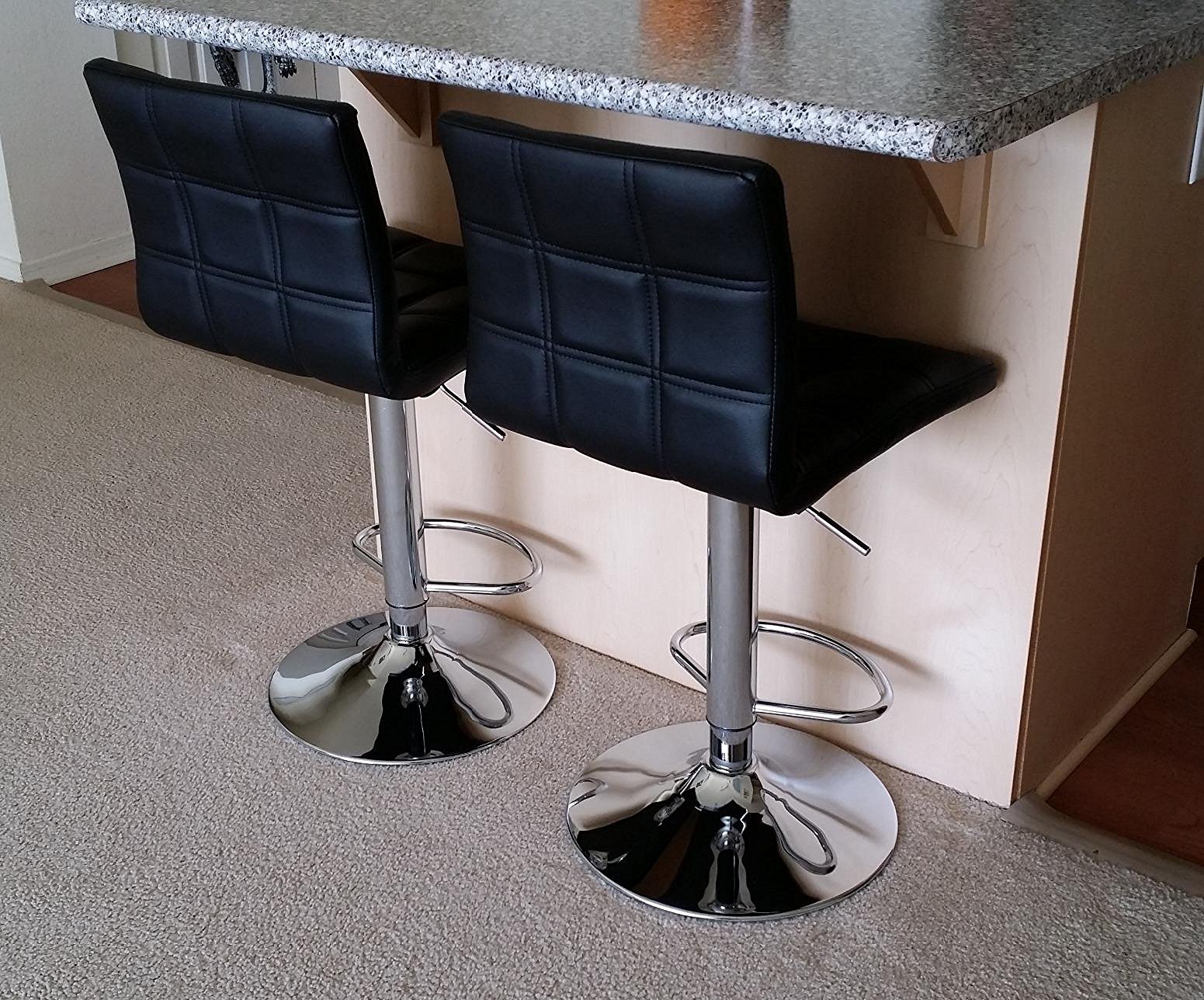 Temporary Waffle: Stylish Bar Sitting With Leopard Adjustable Bar Stools