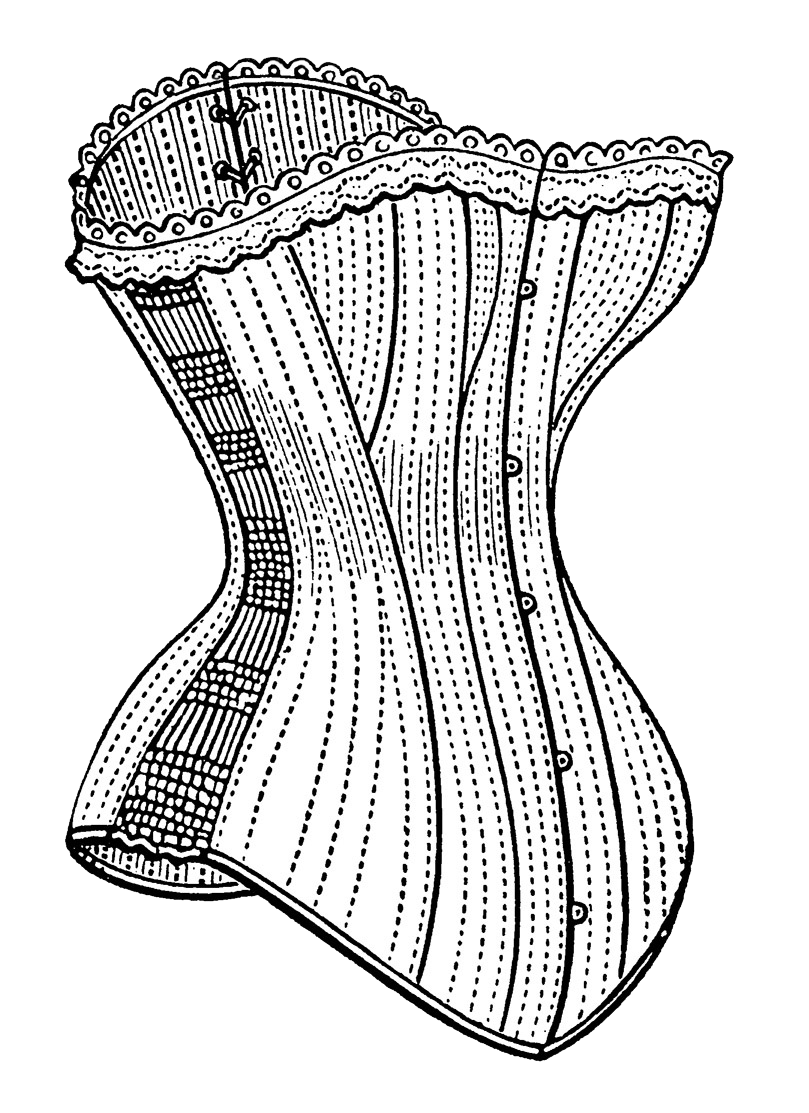 Corset Coloring Pages Coloring Pages