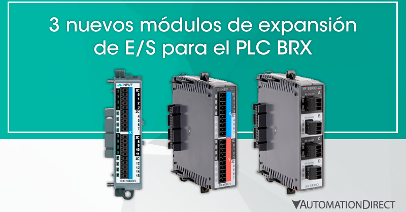 3 nuevos módulos de expansión de E/S para el PLC BRX ~ SDI> Soporte ...