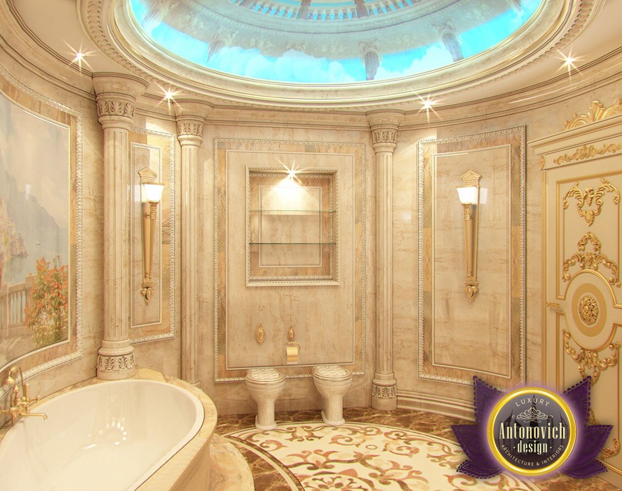 nigeiradesign: Bathroom designs by Luxury Antonovich Design
