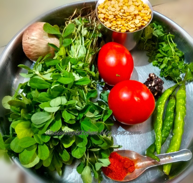 Vasusvegkitchen: Menthi kura pappu, Methi dal, how to prepare dal using ...