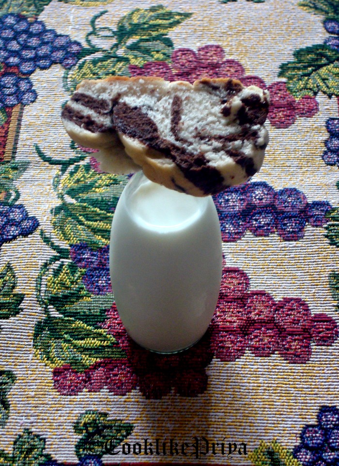 Cook like Priya: Asian Marble Bread | Chocolate Marble Bread | Roux ...