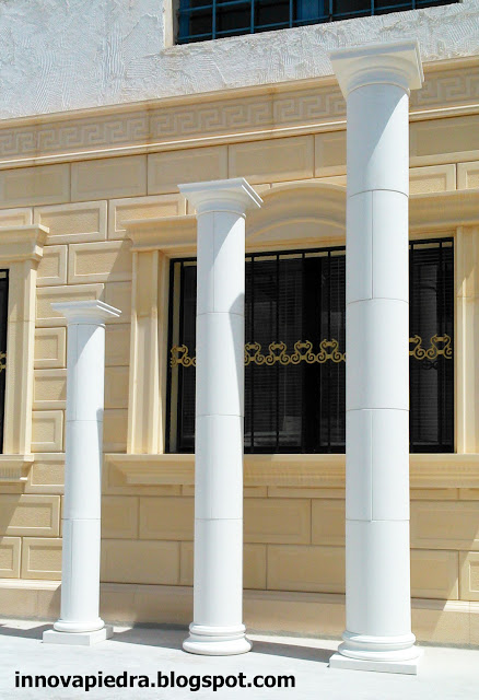 Columnas modulares prefabricadas con fustes lisos | INNOVAPIEDRA