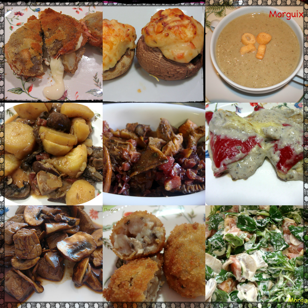 9 recetas con setas, 9