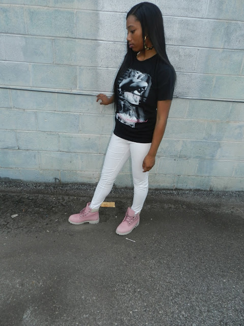 Through Yinkas Eyes : Pink Timbs