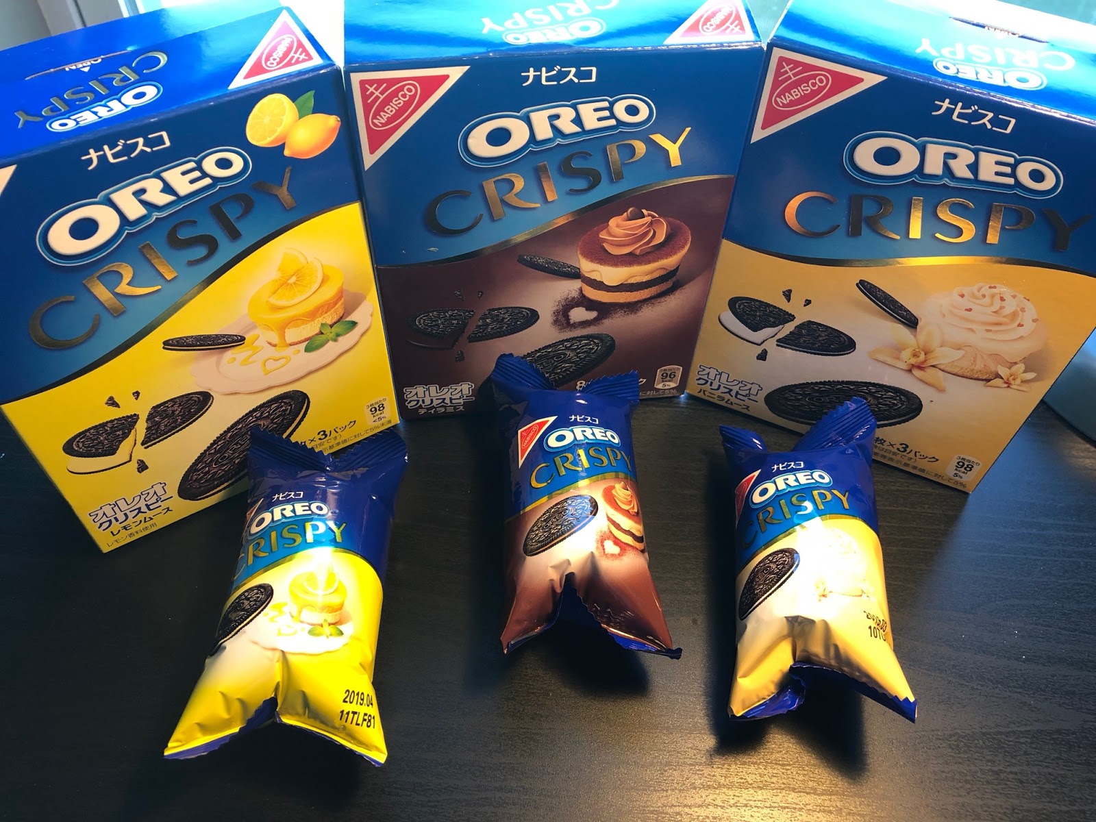 Japanese Oreo - Vanilla Mousse, Lemon Mousse, and Tiramisu