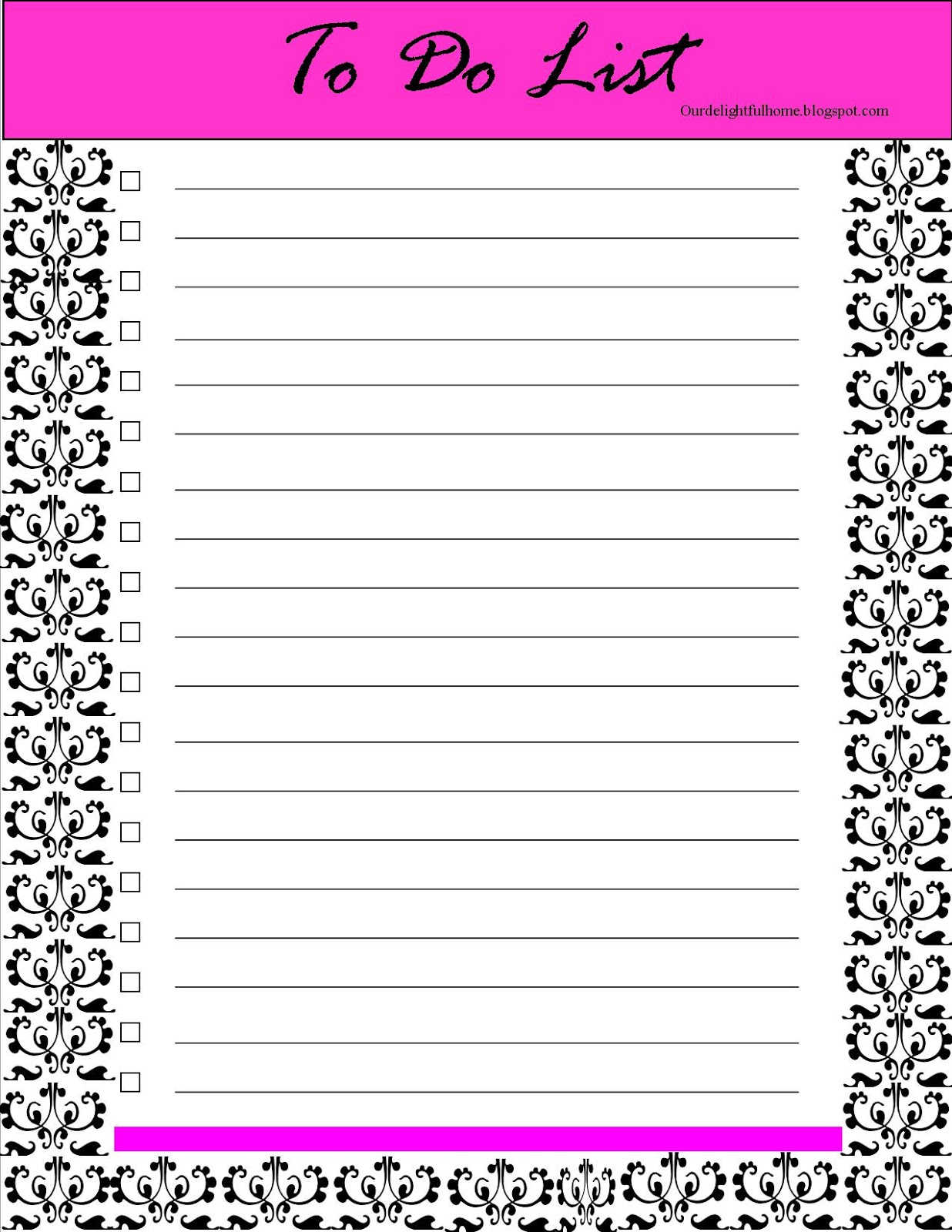To Do List Our Delightful Home To Do List Our Delightful Home