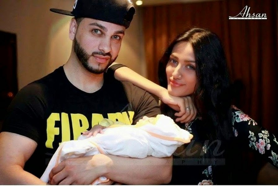 Mathira Latest Photo-shoot with her Newly Baby Born and Husband ~ She9 ...