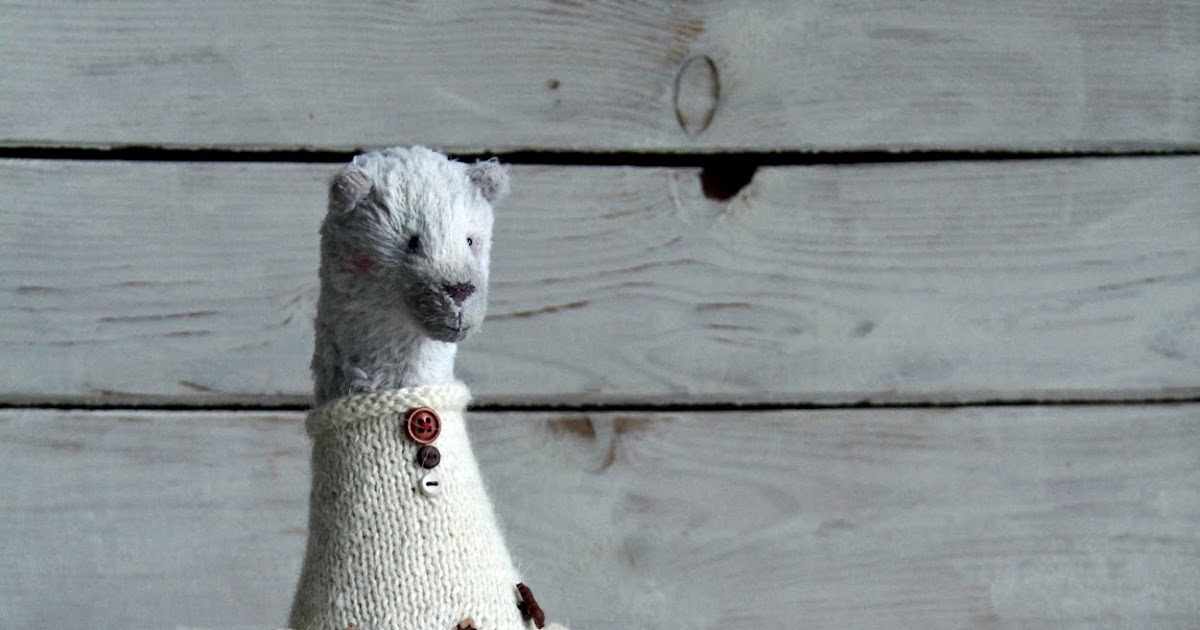 Little Things www.LittleThingsJenAnt.etsy.com: Gray Teddy Bear