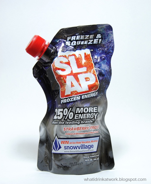 What I Drink At Work: SLAP Frozen Energy Strawberry Frost Review