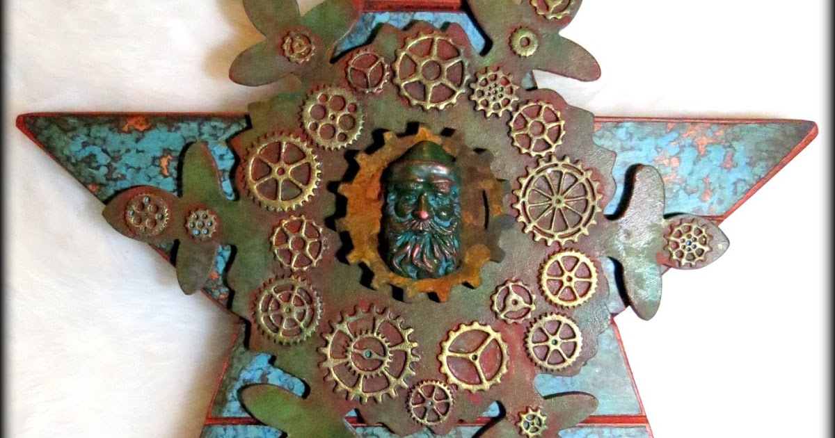 Vic's Creations: Rusty Steampunk Santa Star