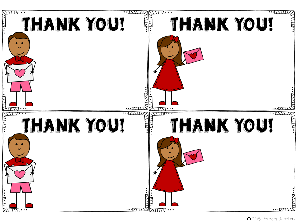 Valentine Thank You Cards | Primary Junction