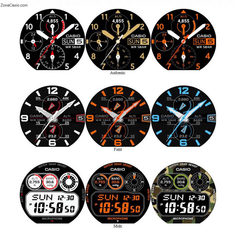 Zona Casio: Casio nos descubre las diferentes combinaciones de display ... Zona Casio: Casio nos descubre las diferentes combinaciones de display ...