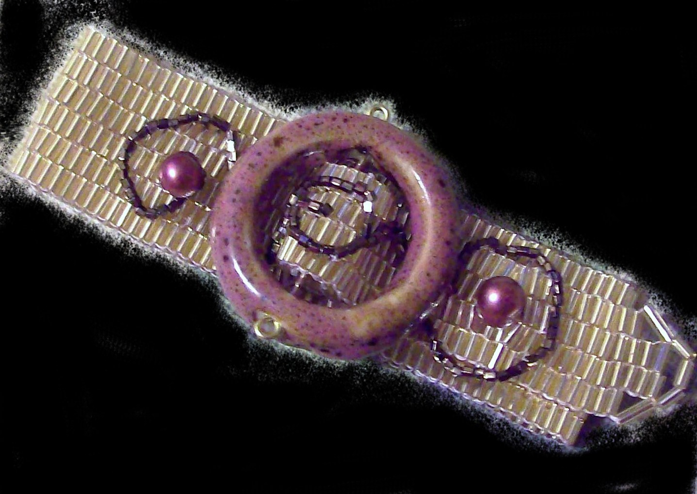 Terah's Classic Creations: Embroidered Buckle Bracelet