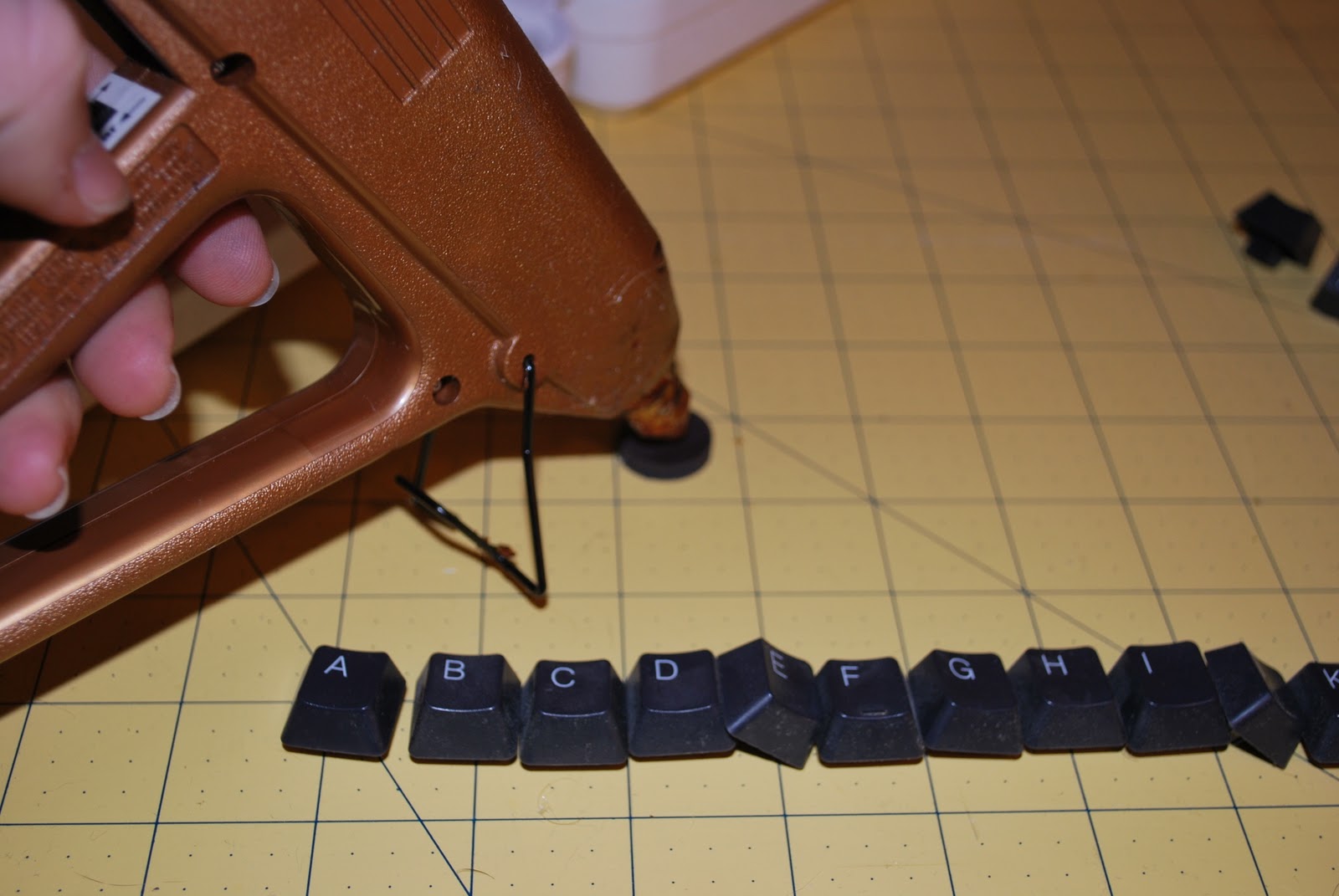 The Ever Changing Life of a Military Wife: Keyboard Magnet Letters