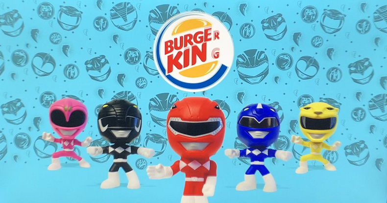 Burger King terá brinquedos de Power Rangers