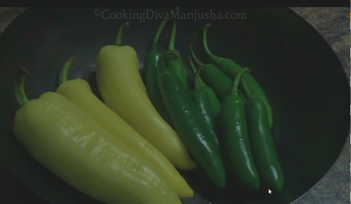 How to make perfect Mirchi Bajji & 5 min Tamarind chutney |Stuffed ...