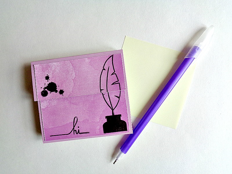 DIY: Post-it Notes Holder - Running With A Glue Gun