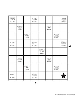 Quirky Artist Loft: DIY Printable Scrabble Board