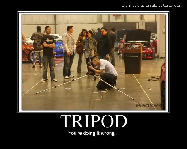 photo trick: funny tripod uses pics