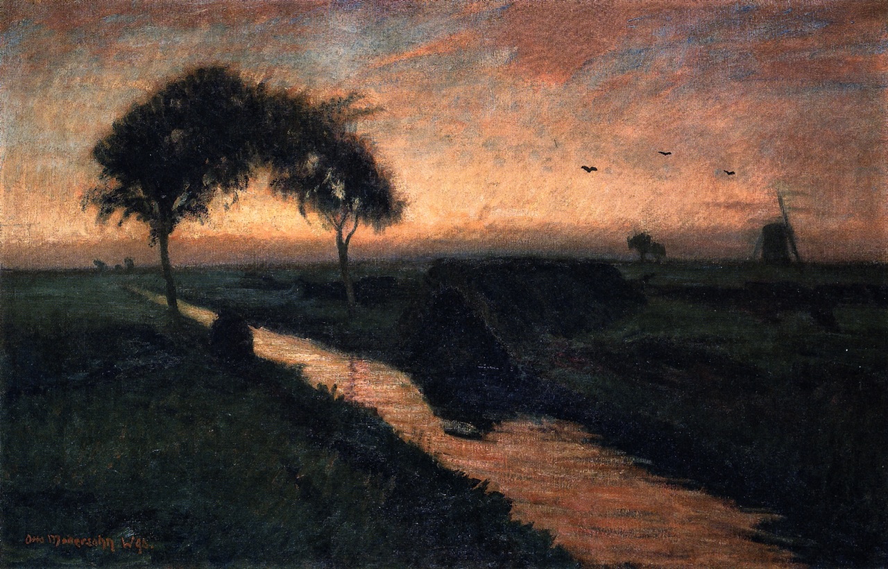 Ars longa: Otto Modersohn - Evening at Moorkanal