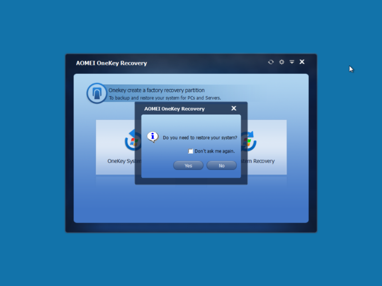 AOMEI F11 一鍵還原for WIN10教學 | Tomy's Blog