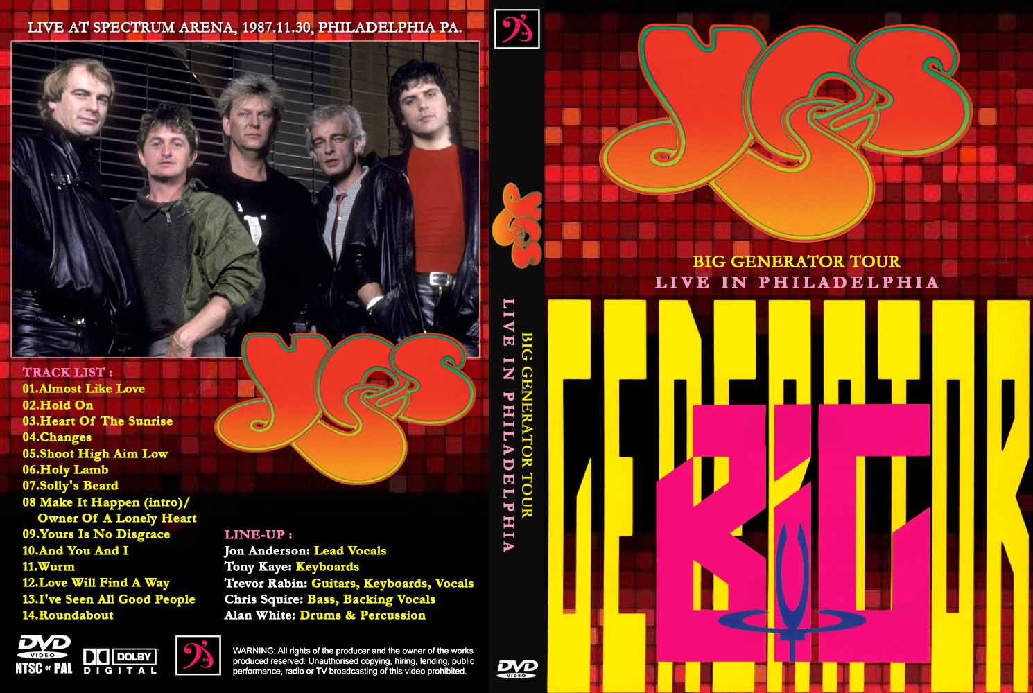 YOUDISCOLL: Yes - Live in Philadelphia [1987]
