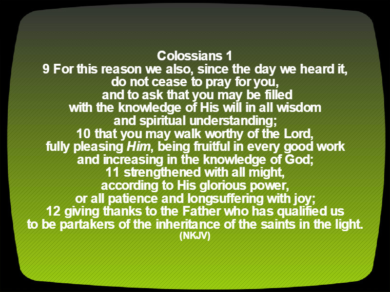 BIBLICAL MESSAGES & HYMNS: PAUL'S MINISTRY - Epistle to the Colossians ...