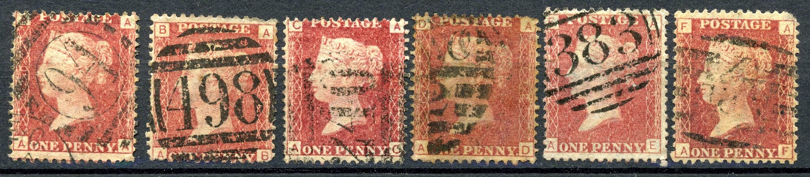 Big Blue 1840-1940: 1864-79 GB Penny Red Sheet Reconstruction: In ...