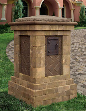 Custom Stoneworks & Design Inc.: We Install Cambridge Mailbox Column Kits