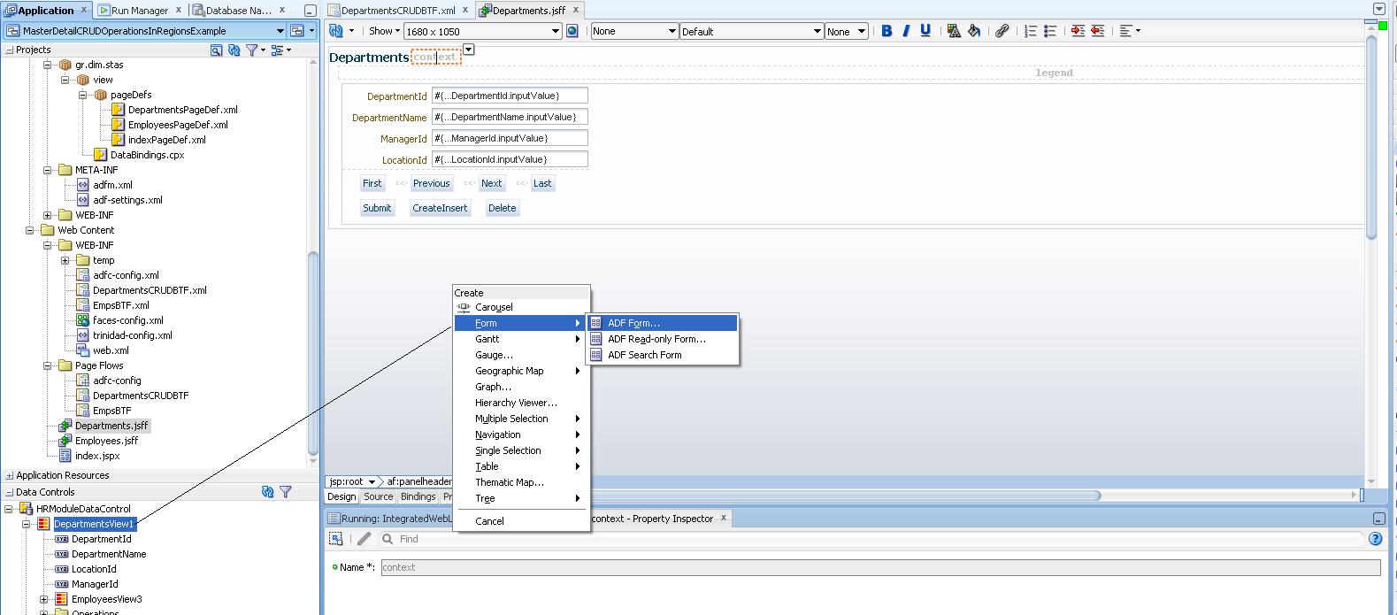 Born To DeBug: Master Detail CRUD operations with Regions ADF 11g Born To DeBug: Master Detail CRUD operations with Regions ADF 11g