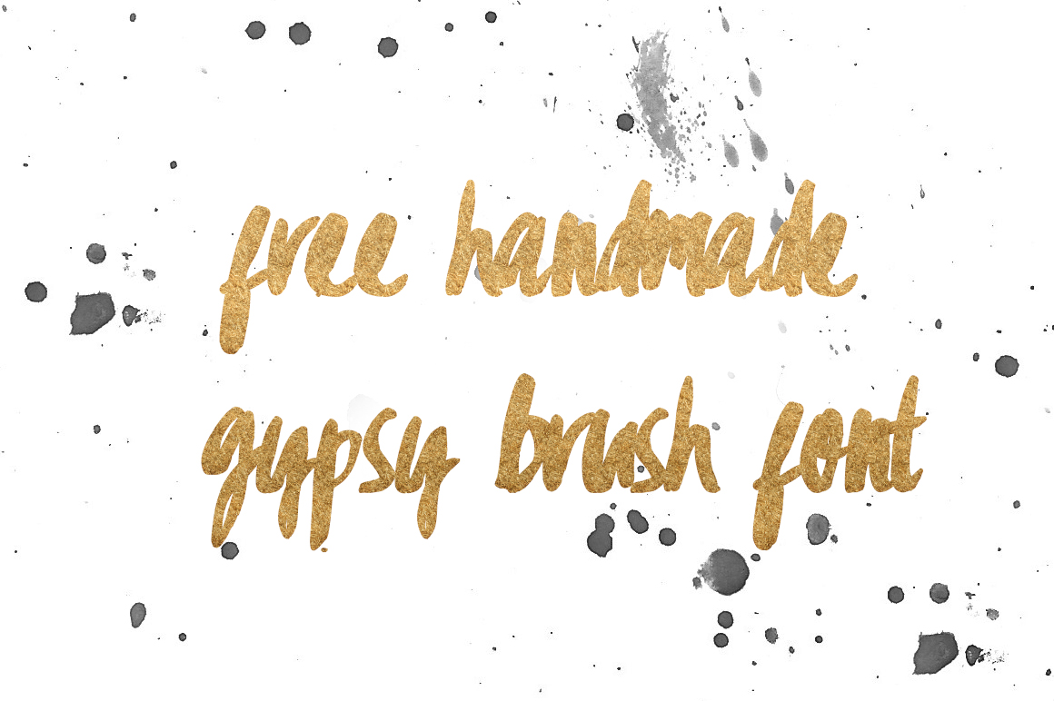 DLOLLEYS HELP: Free Handmade Gypsy Brush Font