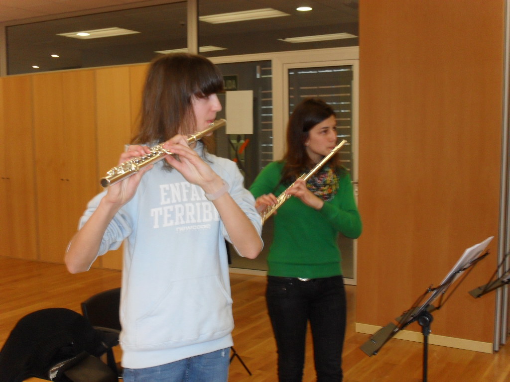 Orquestra de Frautas de Galicia: Último ensayo antes del concierto Orquestra de Frautas de Galicia: Último ensayo antes del concierto