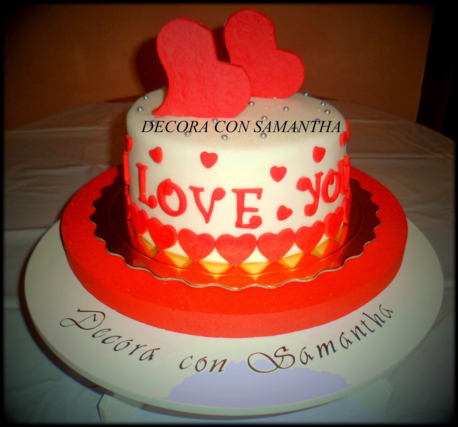 Decora con Samantha: TORTA AMOR