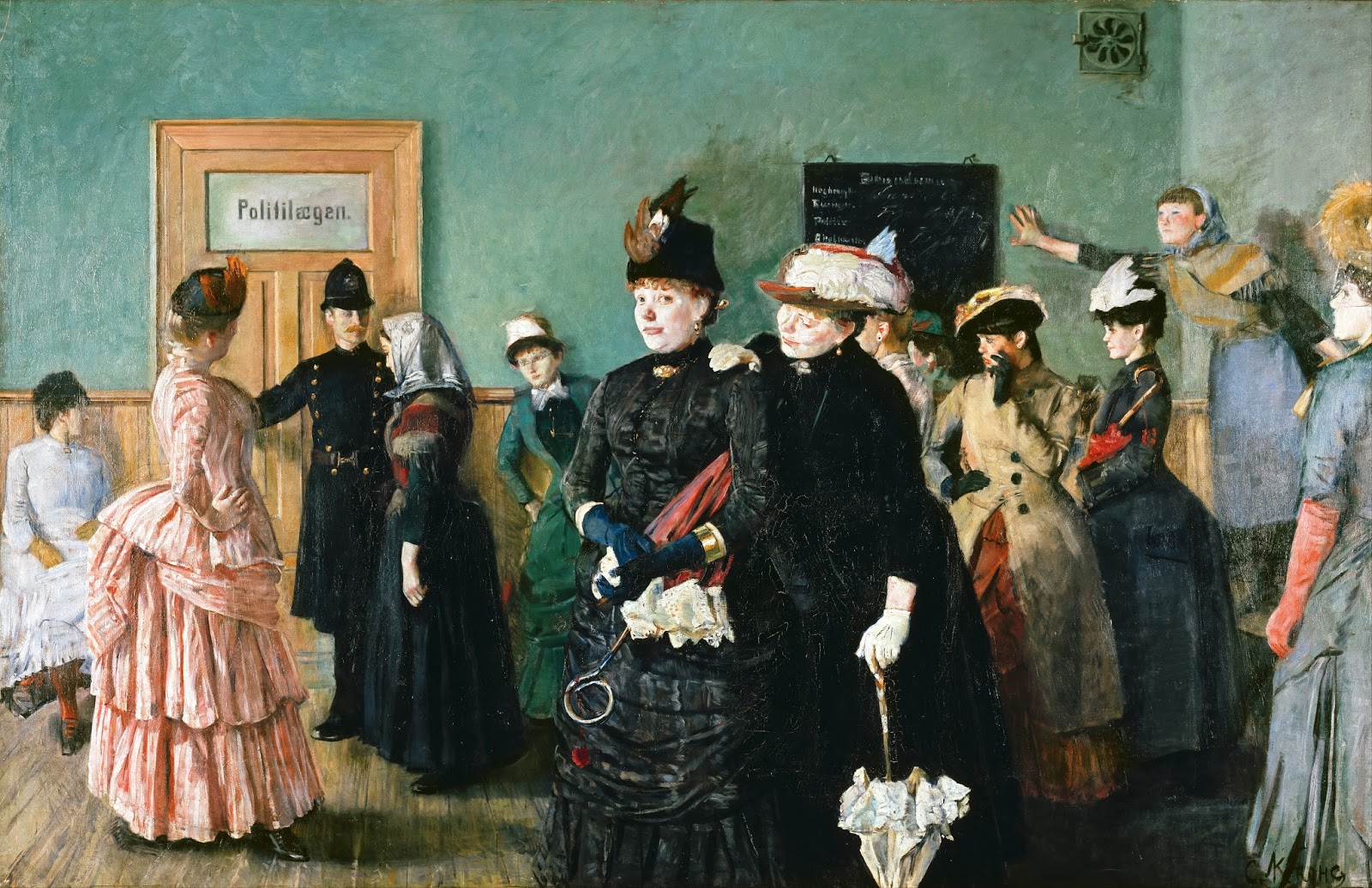 Christian Krohg: Albertine in the Police doctor's waiting room (1885-1887)