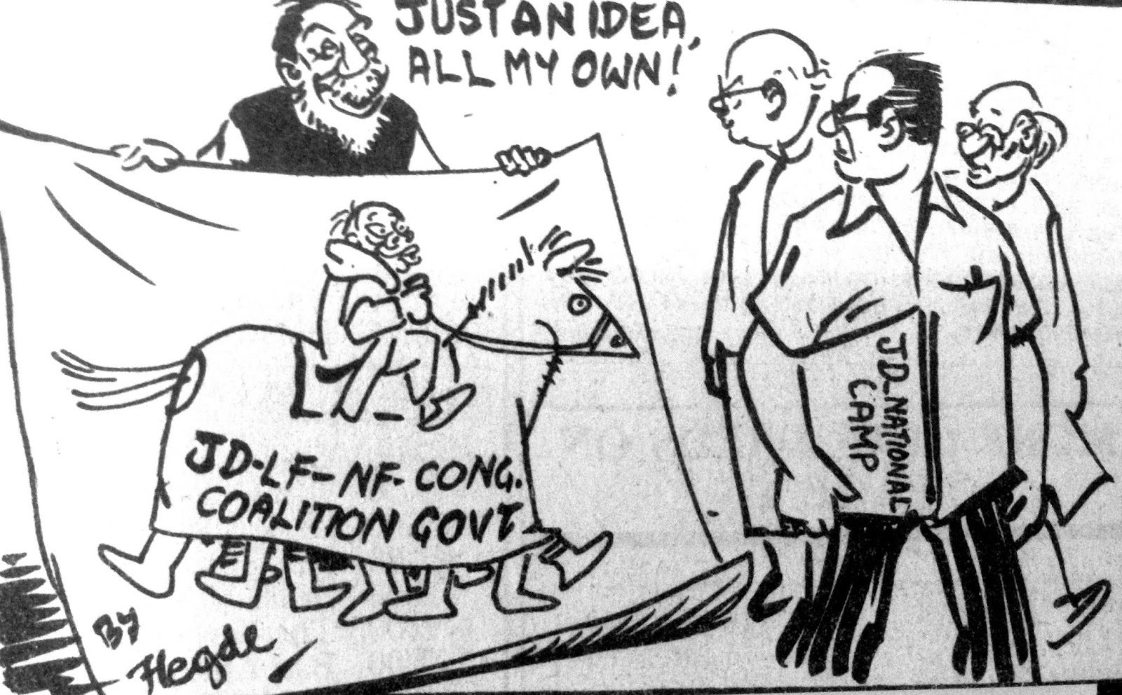 R.K. Laxman's Cartoons: Deve Gowda, United Front & Coalition Govts - II