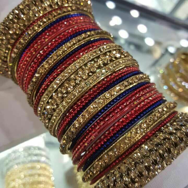 Colorful bridal bangles sets